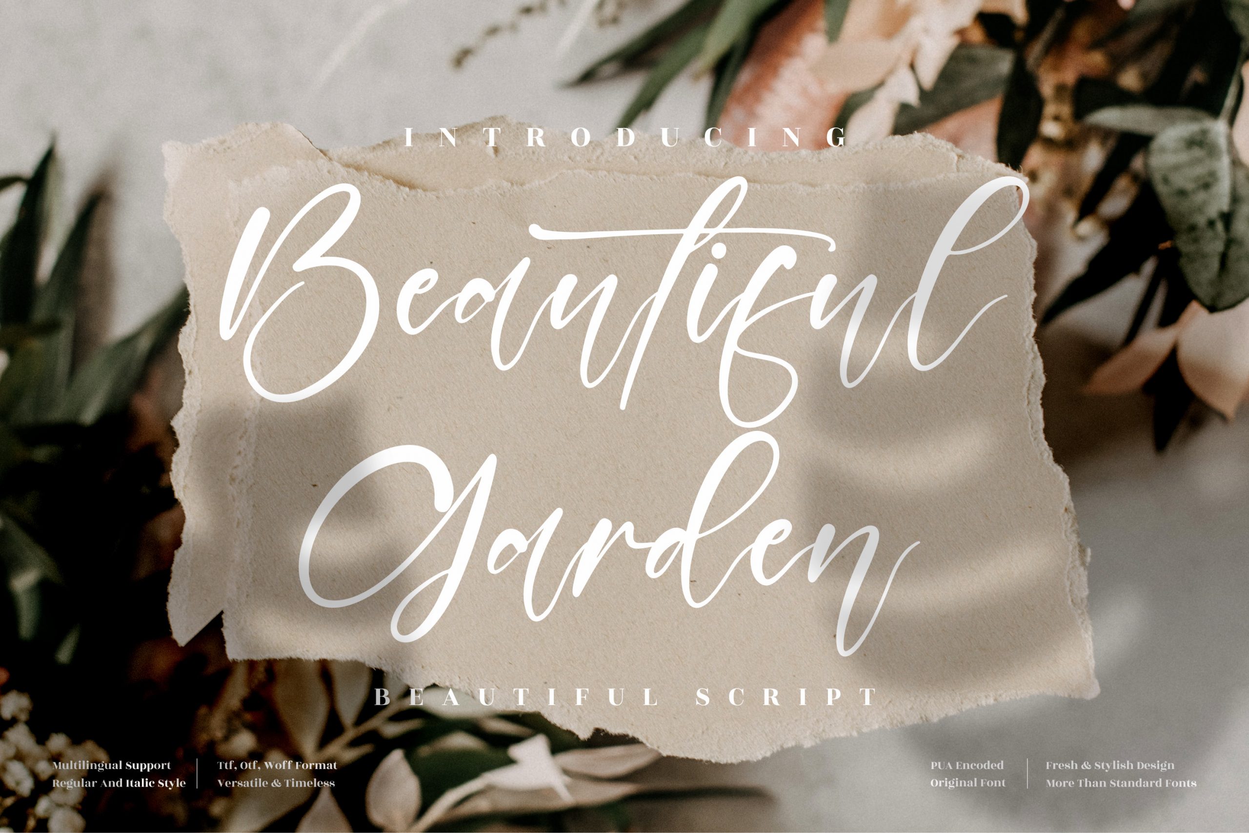 Beautiful Garden Font - Cool Fonts Guru