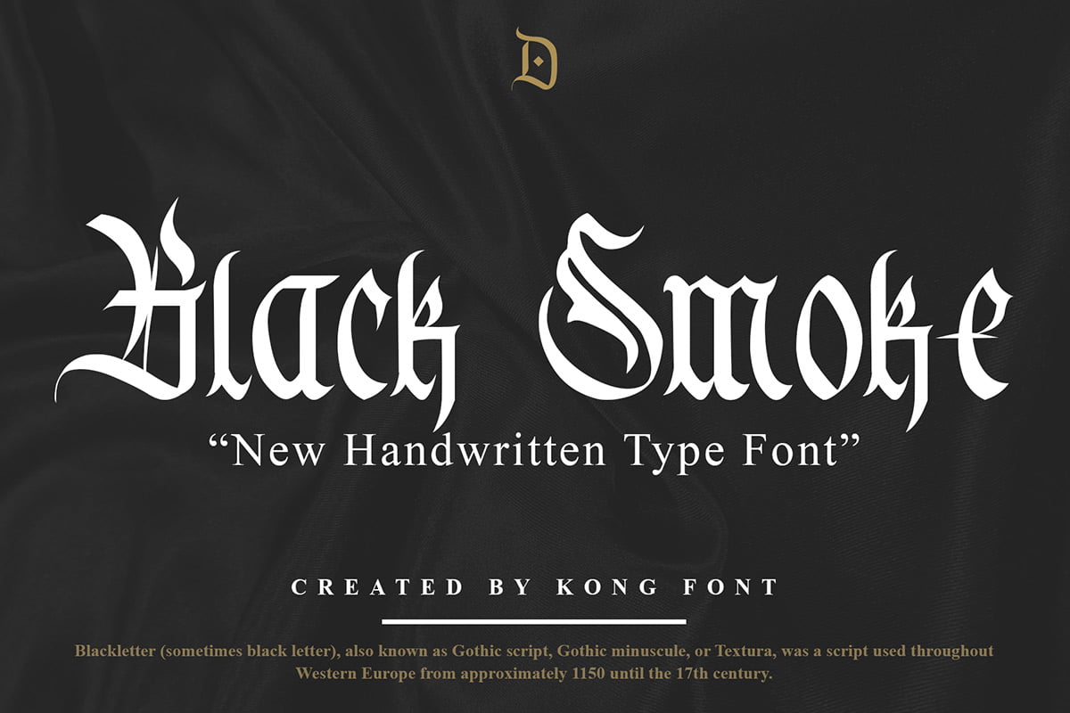 Black Smoke Font - Cool Fonts Guru