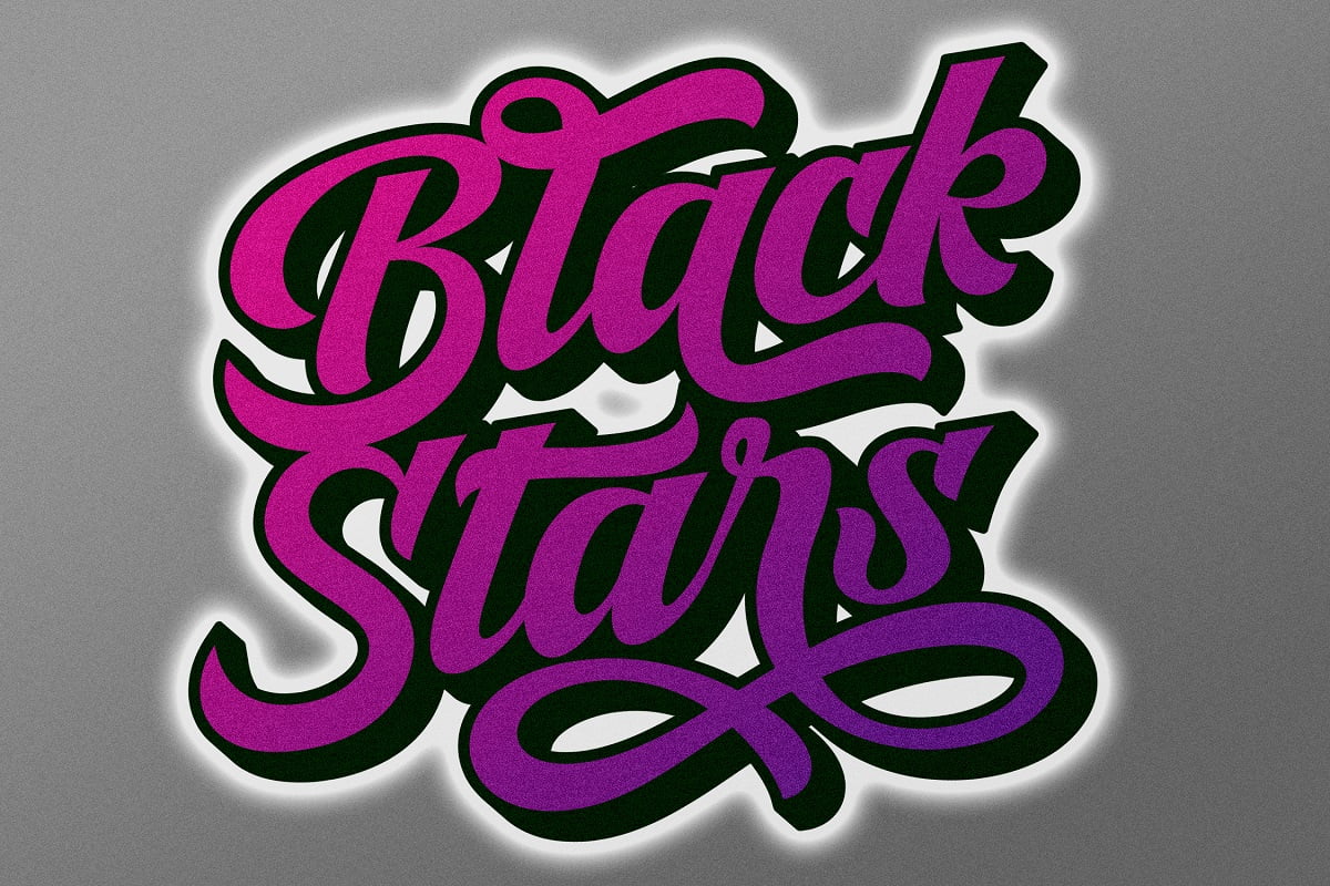 Black Stars Font - Cool Fonts Guru