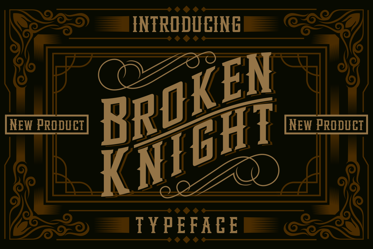 Broken Knight Font - Cool Fonts Guru
