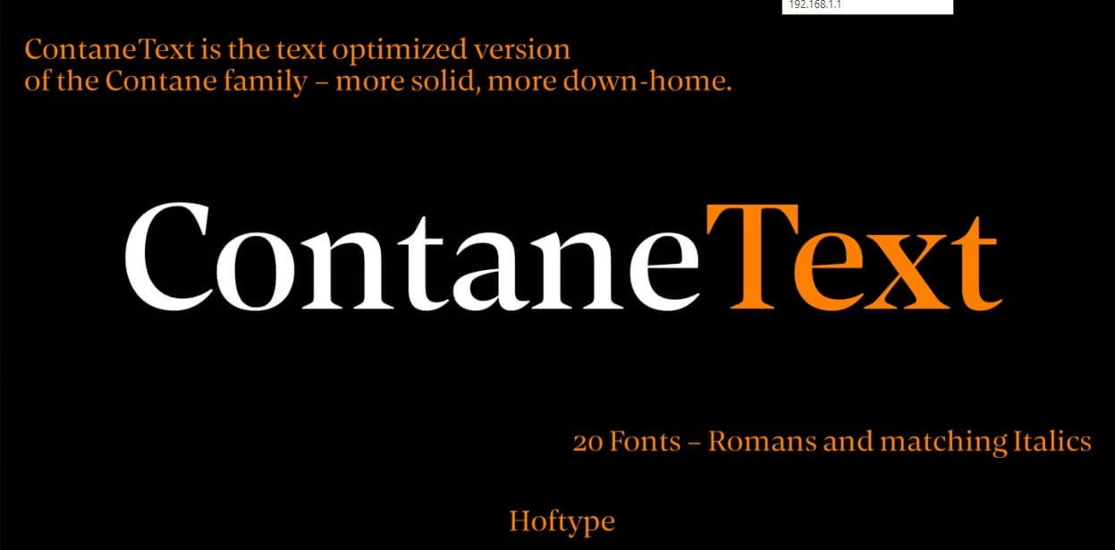 Contane Text Font - Cool Fonts Guru