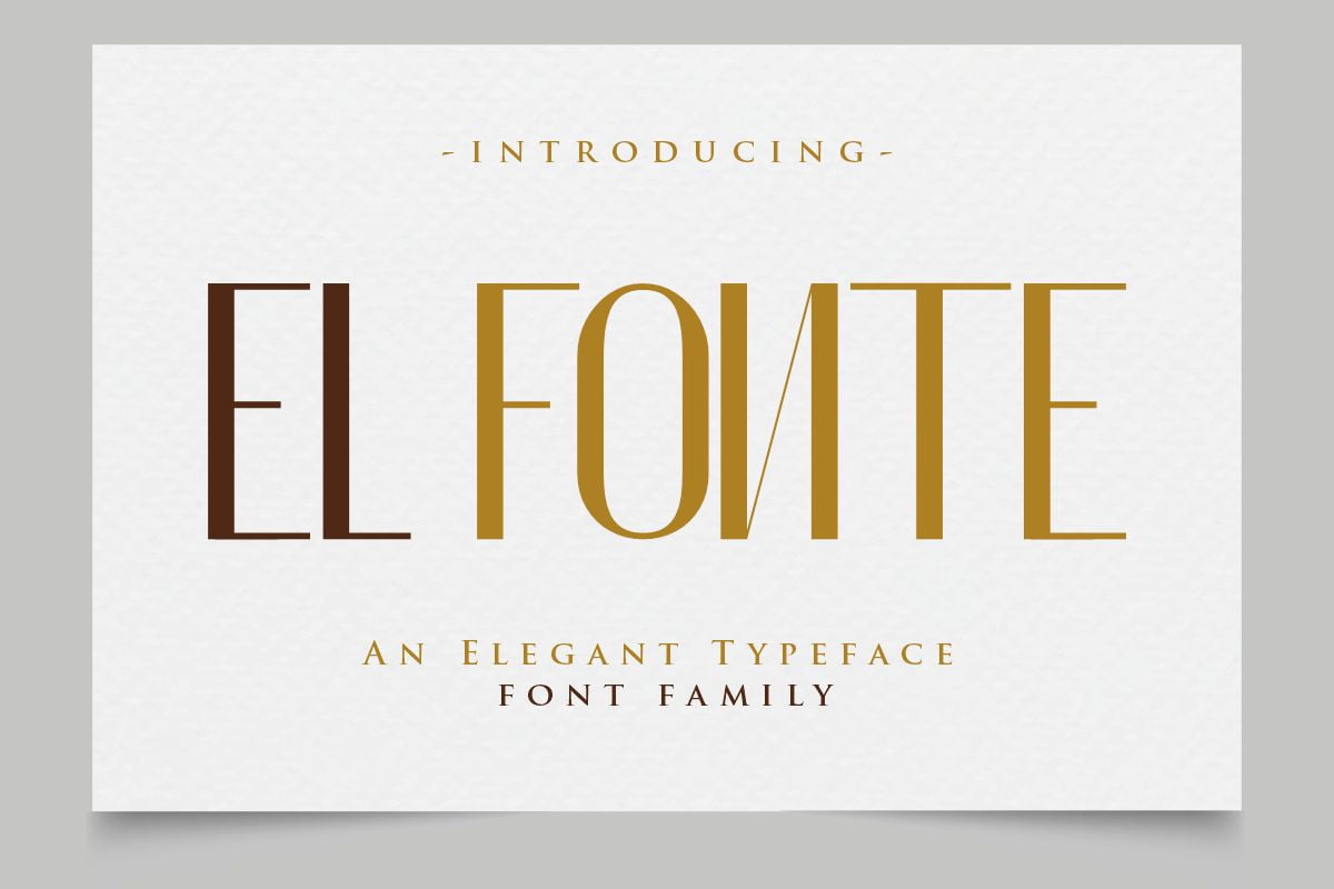 El e Font - Cool Fonts Guru