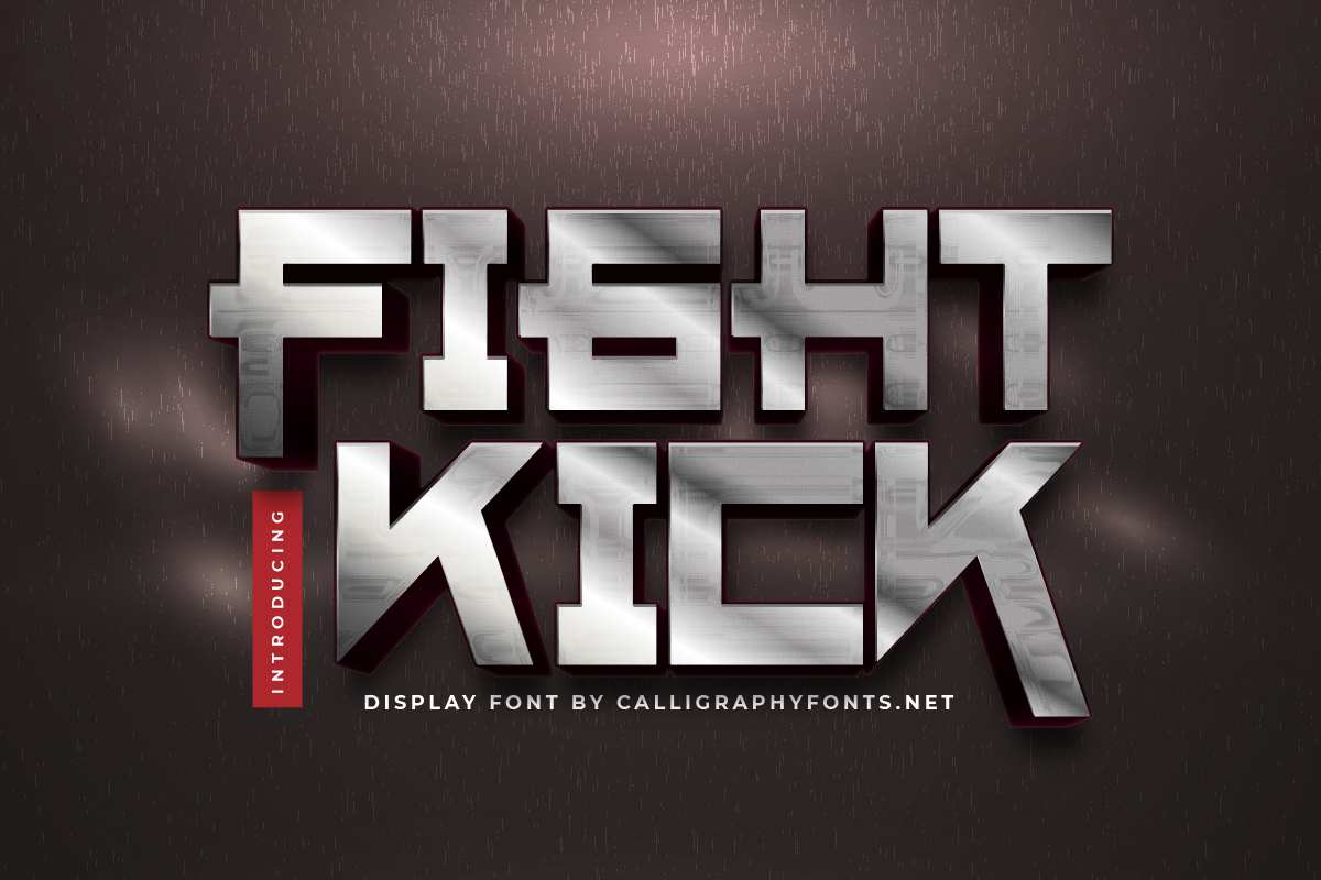 Fight Kick Font - Cool Fonts Guru