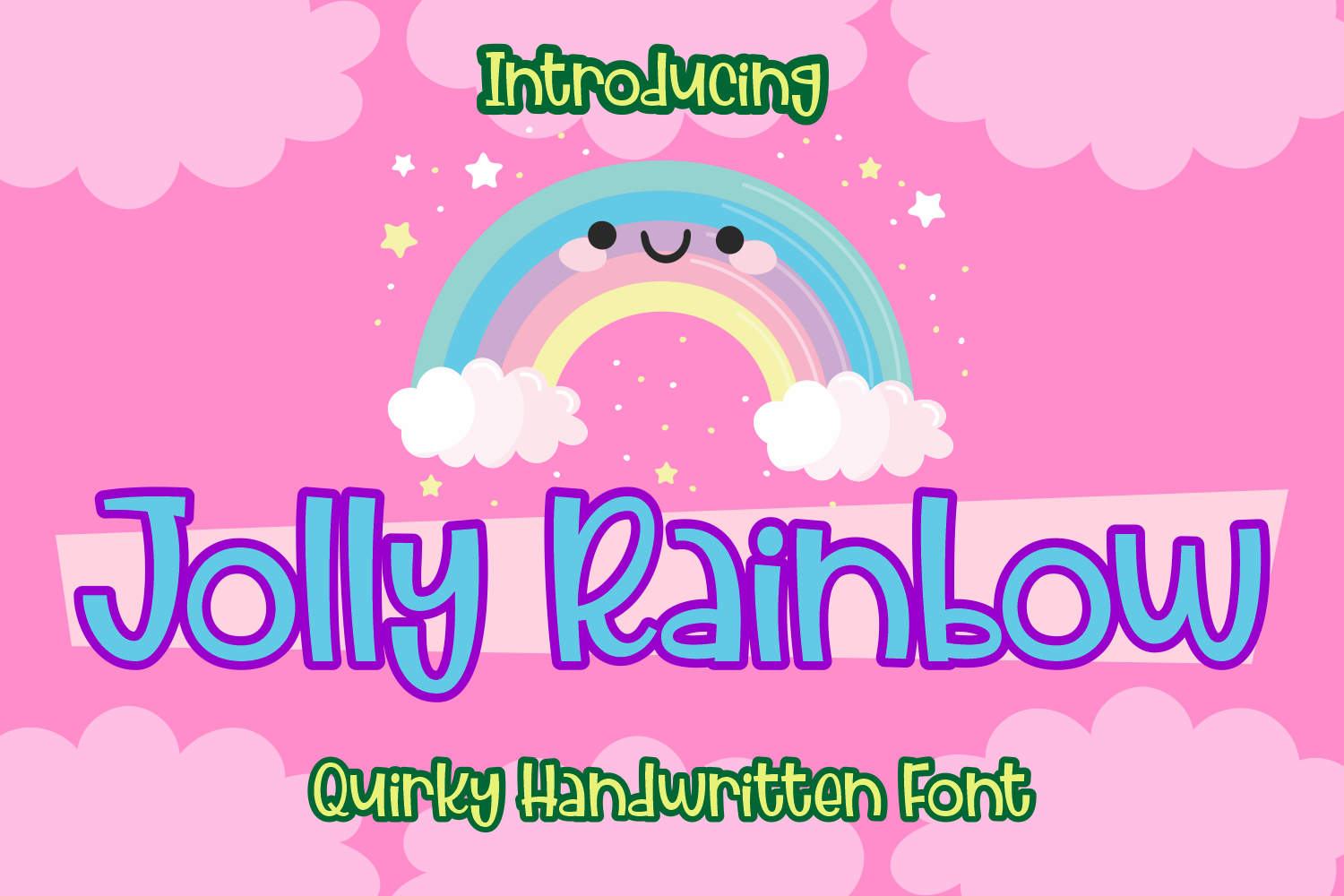 Jolly Rainbow Font - Cool Fonts Guru