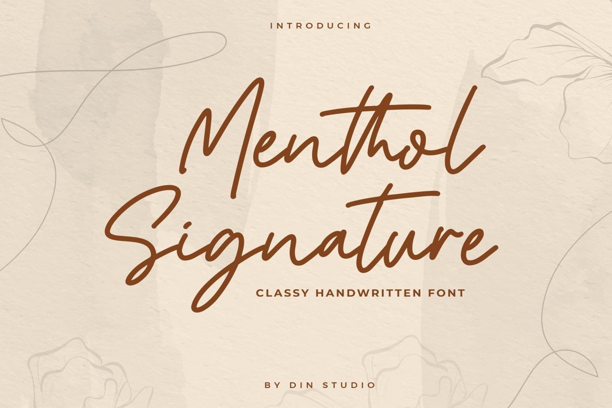 Menthol Font - Cool Fonts Guru