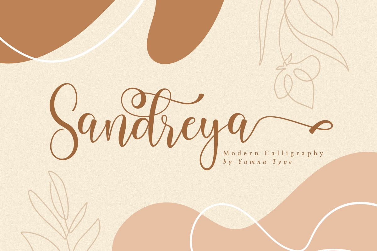Sandreya Modern Calligraphy Font - Cool Fonts Guru