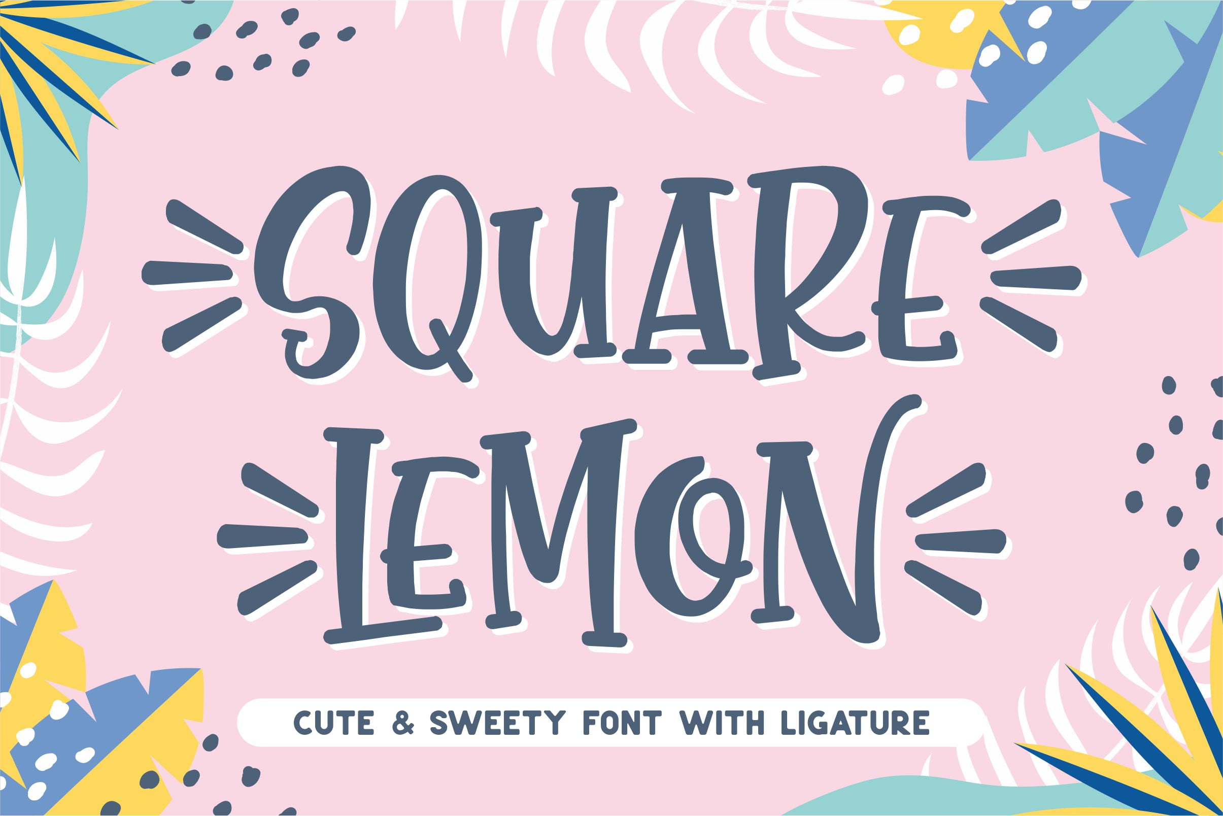 Square Lemon Fancy Font - Cool Fonts Guru