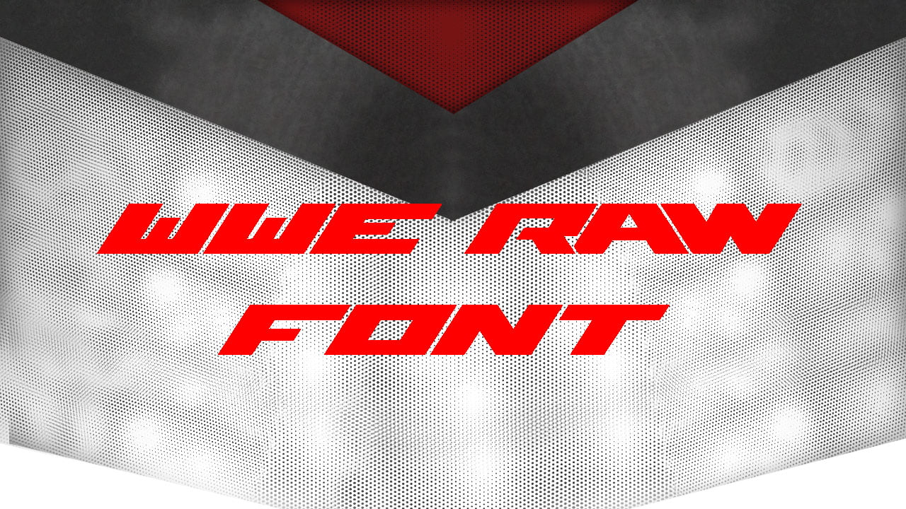 WWE Raw Font - Cool Fonts Guru