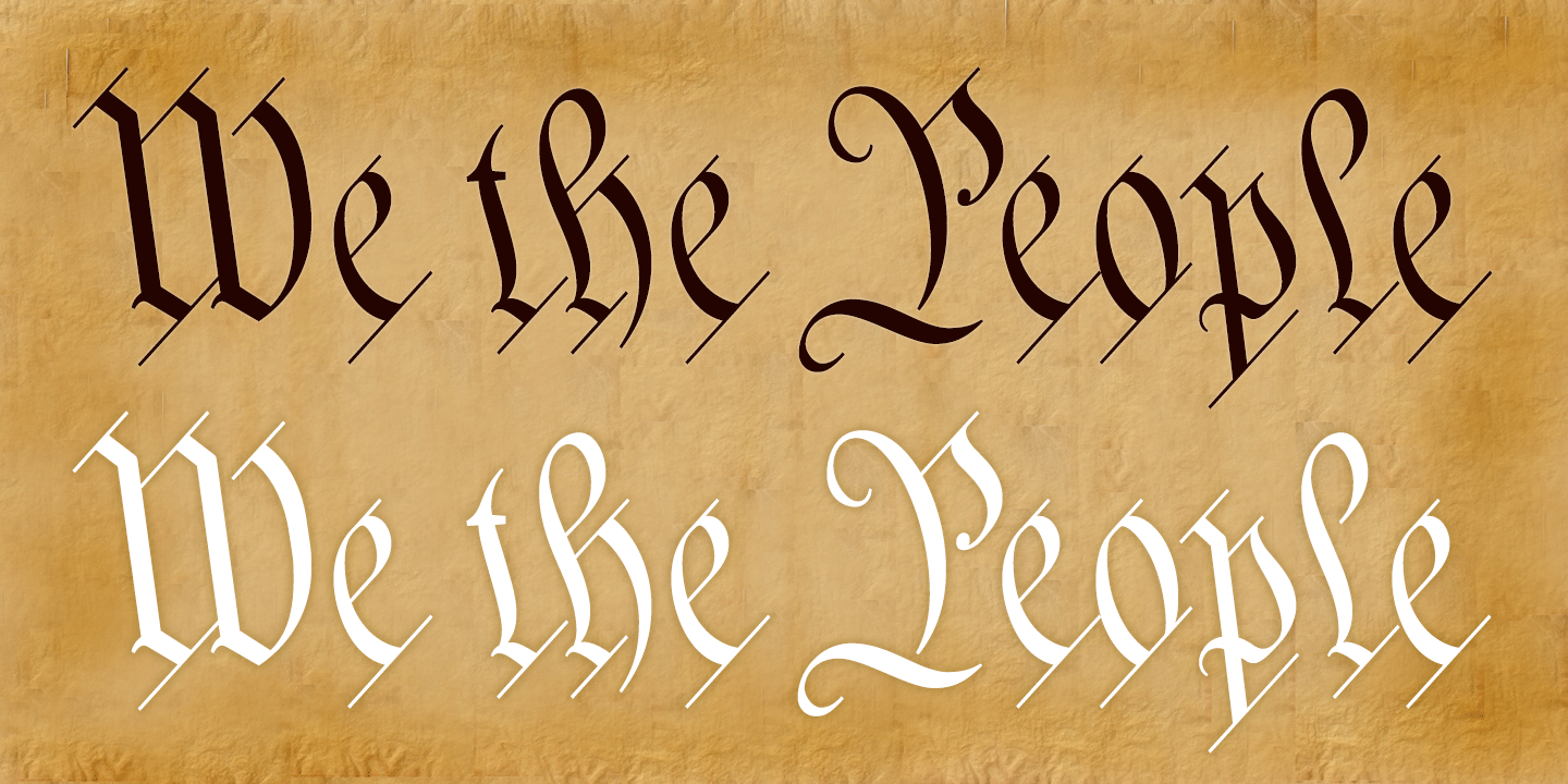 We The People Font - Cool Fonts Guru